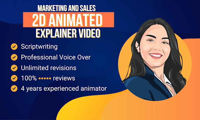 Create engaging sales or marketing 2d animated explainer video by ...