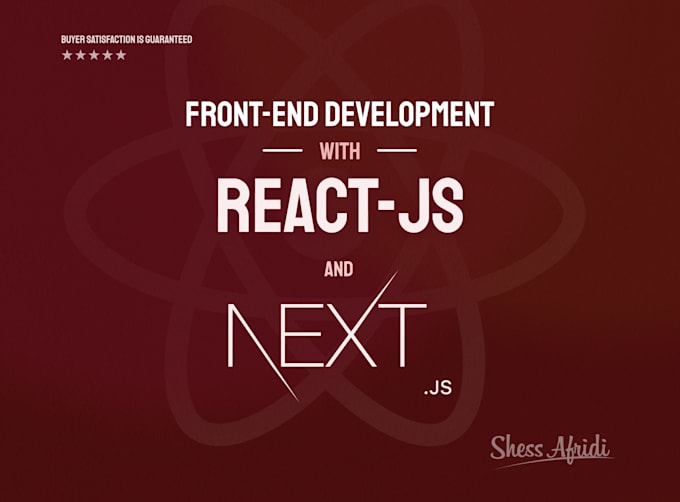 Develop your react js or next js web application by Shessafridi | Fiverr