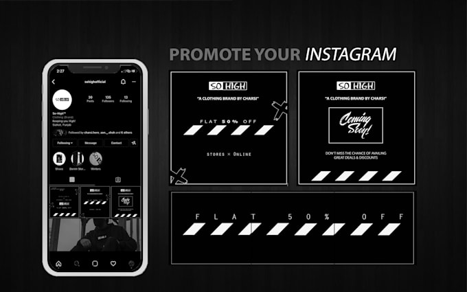 Create professional and catchy instagram posts by Graphicsluxx | Fiverr