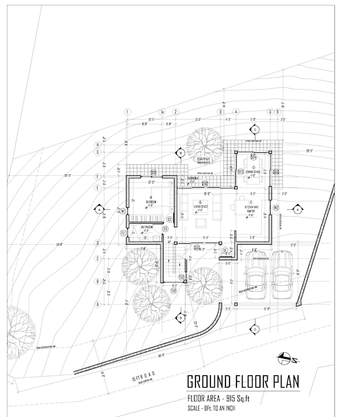Design architectural drawing in autocad by Fiverlakmali | Fiverr