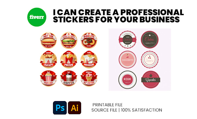Design cute stickers for you by Abdulhannan456 | Fiverr