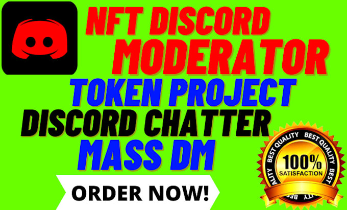 Be your nft discord moderator, mass dm, discord server by Henrysmith8 ...