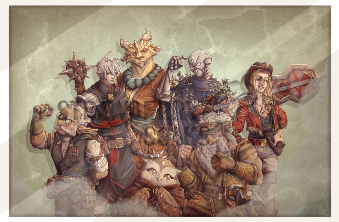 Illustrate your dnd character by Strawberrysoaks | Fiverr