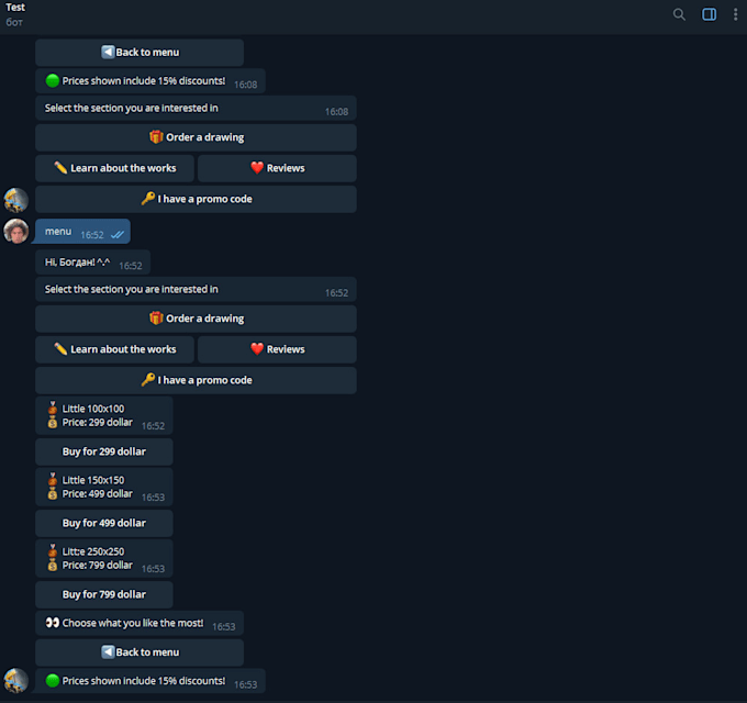 Create a simple telegram bot by Torlara | Fiverr