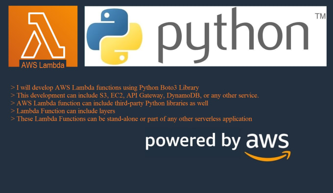 Develop aws serverless application using python boto3 library by ... Develop aws serverless application using python boto3 library by ...
