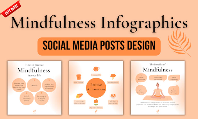 Design unique mindfulness social media posts, infographics by ...