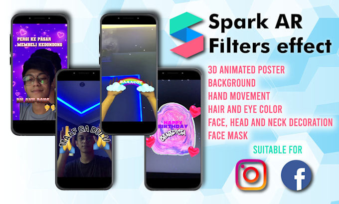 Make instagram and facebook filters for you by Jbramantyoo | Fiverr