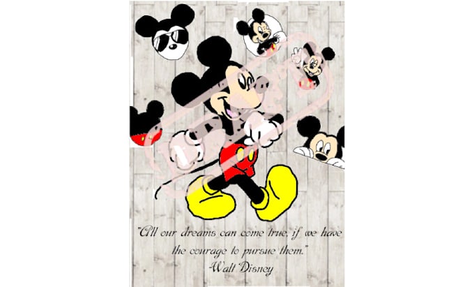 Make mickey mouse and friends printable wall art by Cameronk247 | Fiverr