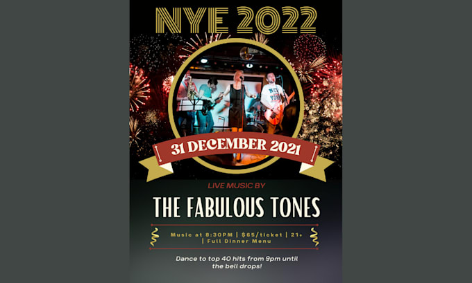 Design a poster for your event or gig on canva by Devinbridgette | Fiverr