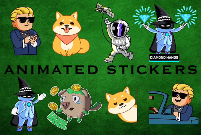 Draw custom animated telegram stickers for your crypto project by ...