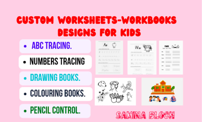 Design worksheets,workbooks for kids by Saminabloch | Fiverr