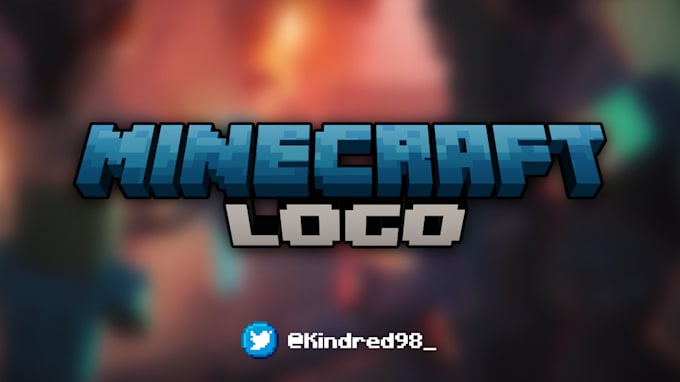 Create a minecraft inspired 3d banner text logo by Kindred98 | Fiverr