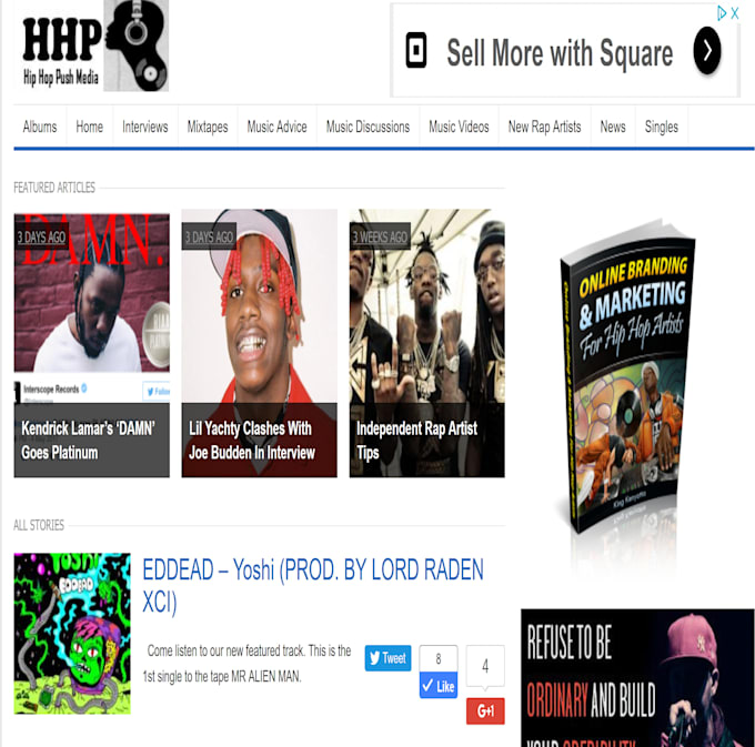 Feature your rap music on our blog and promote it by Hiphoppush | Fiverr