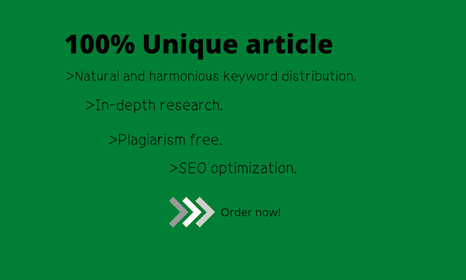 Write a 500 word high quality article by Copycult | Fiverr