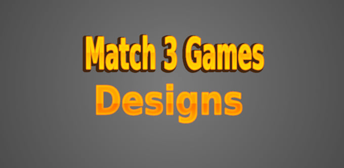 Design attractive match 3 game by Itssheharyar1 | Fiverr