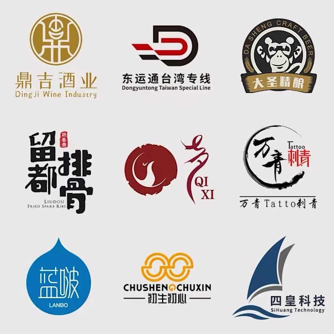 Create a professional, minimalist logo in chinese by Waleed_inchina ...