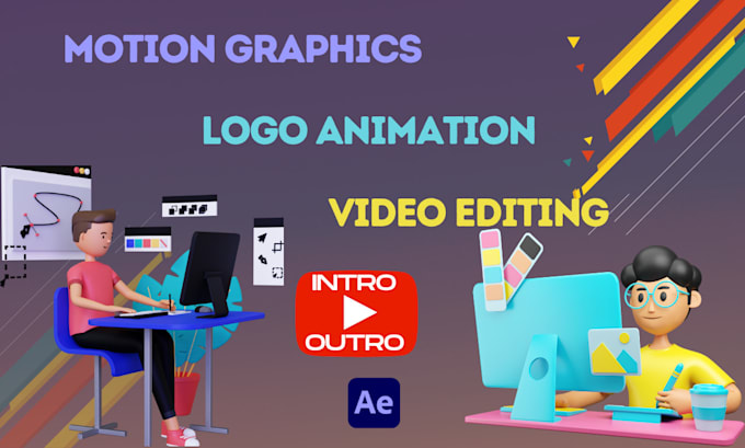 A professional motion graphics animation or logo intro animated by ...