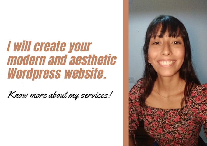 Design your proffesional and aesthetic wordpress website by Camiheredia ...