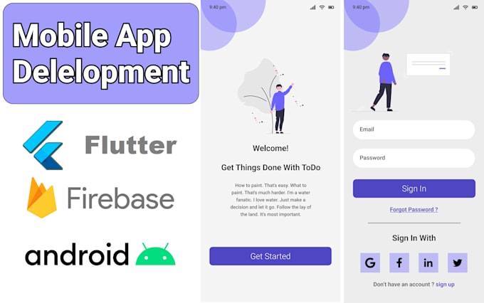 Develop android app using flutter by Glitchgrams | Fiverr