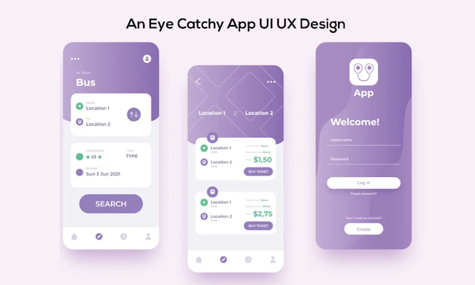 Do an eye catchy app ui ux design by Logo_pearl | Fiverr