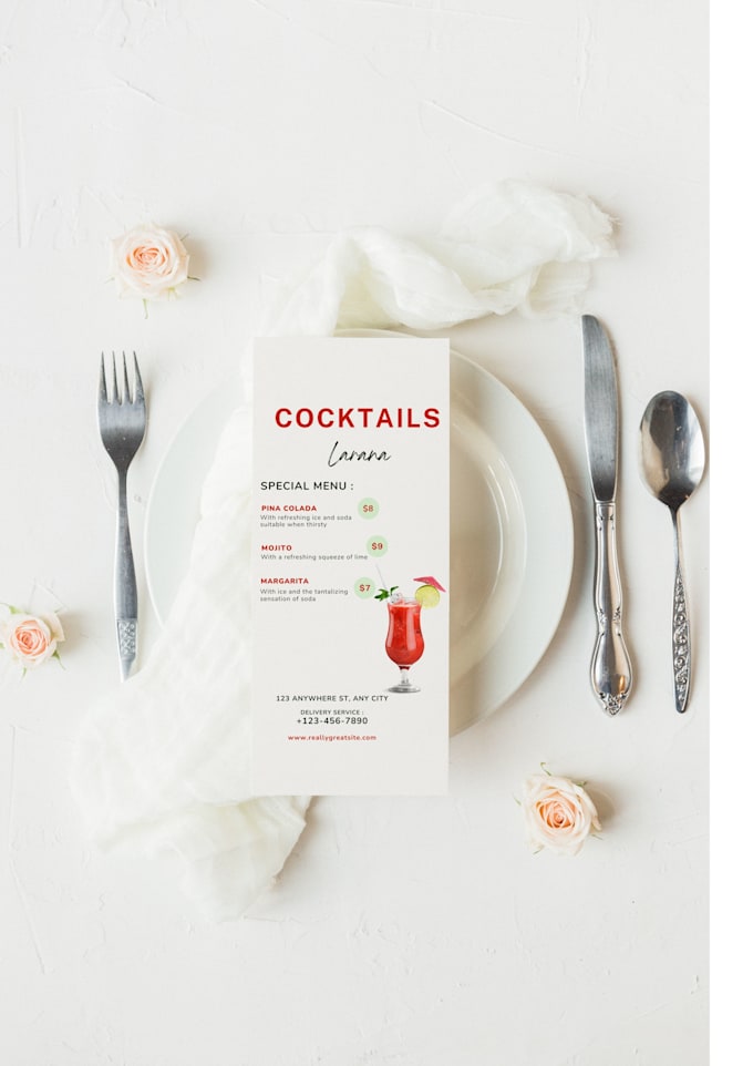 Create modern menu for your restaurant or bar by Jabir_studio | Fiverr