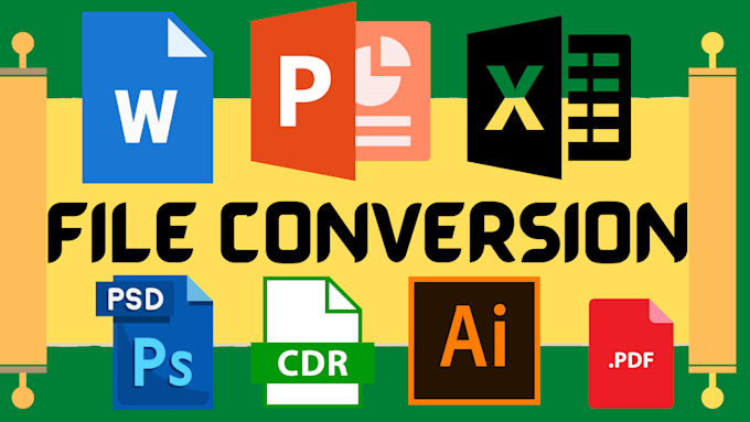 Convert word, excel, ppt, psd, cdr, ai files to pdf by Tjrgraphics | Fiverr