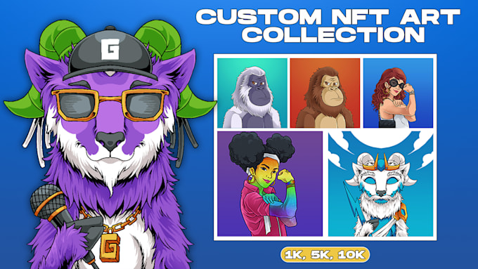 Design your unique nft character art by Banikcreative | Fiverr