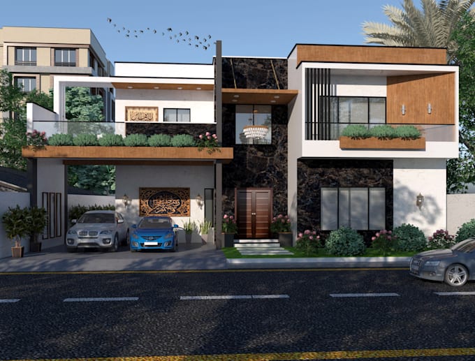 Do 2d planning 3d exterior design by Abubakarsadd585 | Fiverr