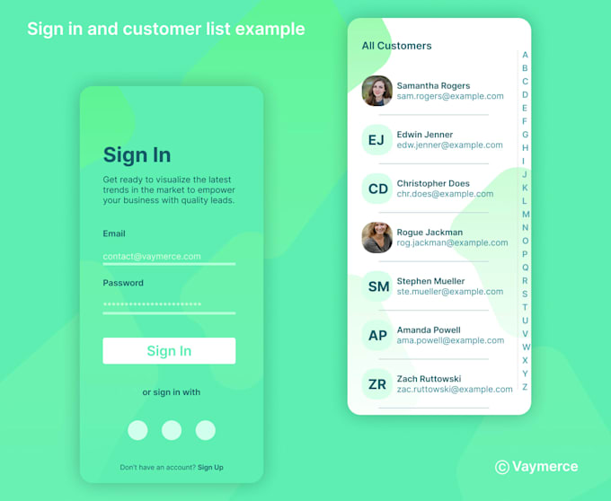 Create high quality ui ux design for your mobile app by Vaymerce | Fiverr