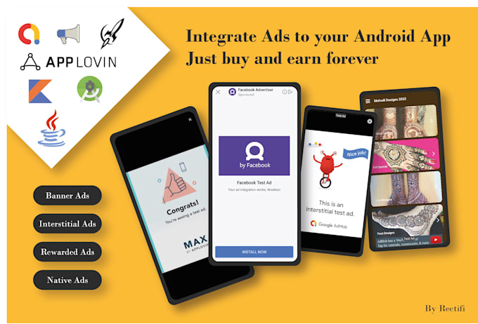 Integrate all ads to android app by Rectifi | Fiverr