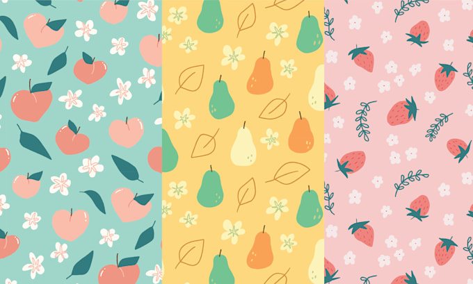 Design a fun, seamless pattern for fabric, scrapbook, products by ...