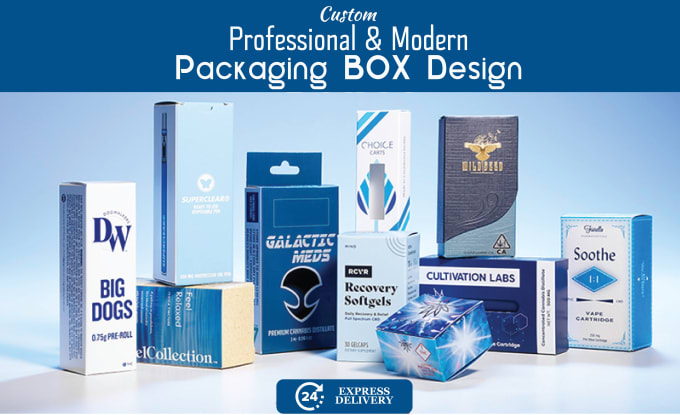 Create dieline or die cut line for box packaging design by Box ...