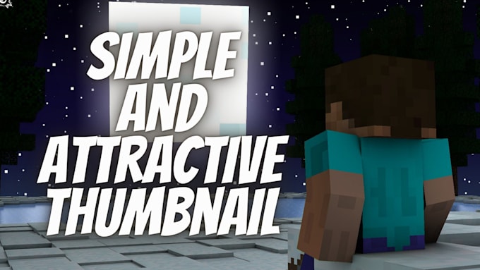 Design simple and eye catchy minecraft thumbnails in 1 day by Ajayvaja7 ...
