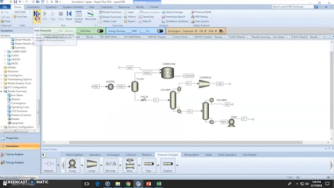 Help you in chemical engineering simulations on aspen hysys aspen plus ...