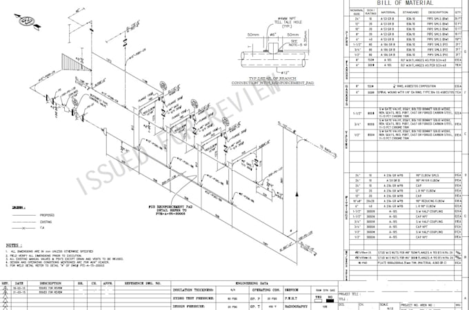 Do piping design, layout, isometrics, bom on autocad by M_waqasyounas ...