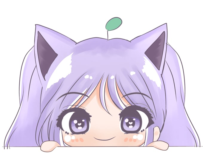 Create a cute chibi peeking for you in 24 hours by Andinchan | Fiverr
