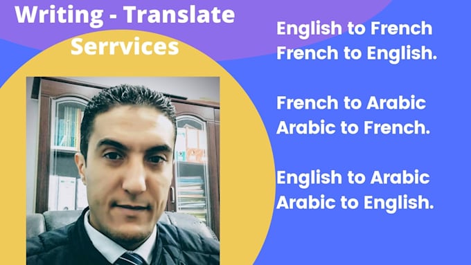 Do french arabic english translating writing proofreading by ...