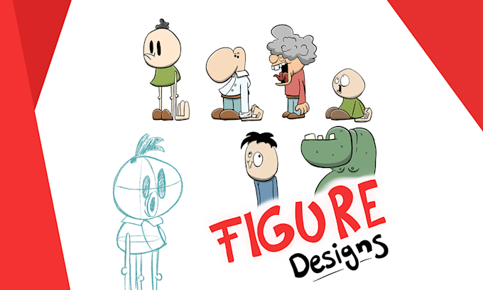 Create funny comic figures by Drawitup_18 | Fiverr