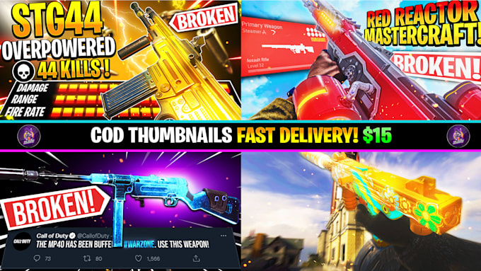Create call of duty warzone thumbnails by Dono_editz | Fiverr