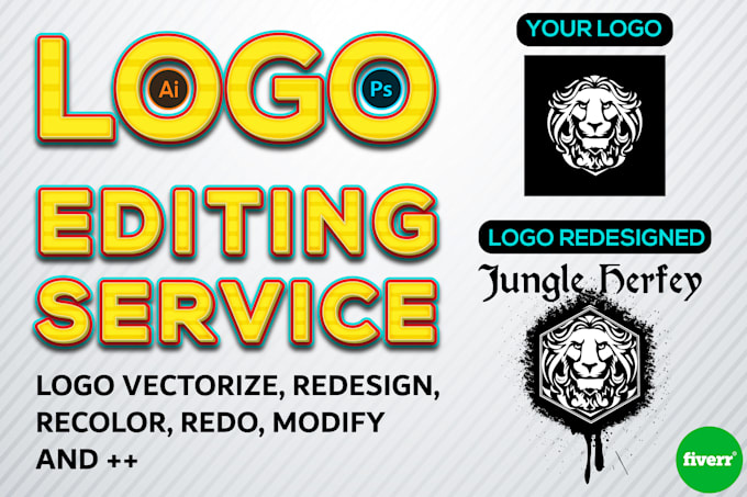 Redesign, edit, modify, vectorize, recolor, fix your logo by ...