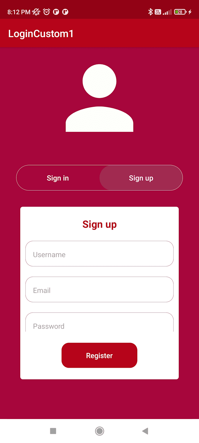 Create a beautiful android login design by Ramdanisamir | Fiverr