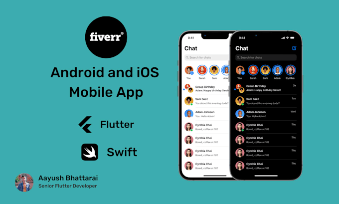 Build Android And Ios Application Using Flutter And Swift By Itsmeaayush Fiverr