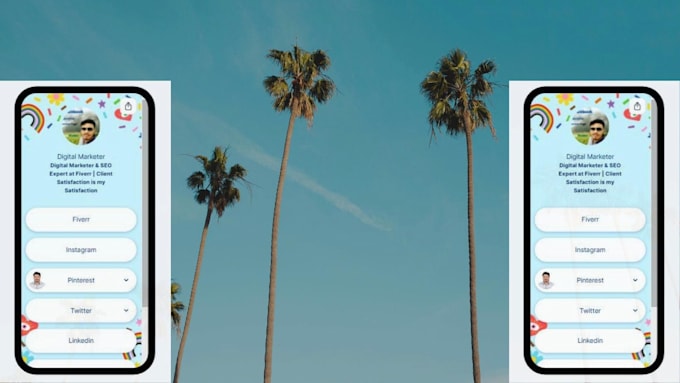 Design a creative linktree for business with all the links on social ...
