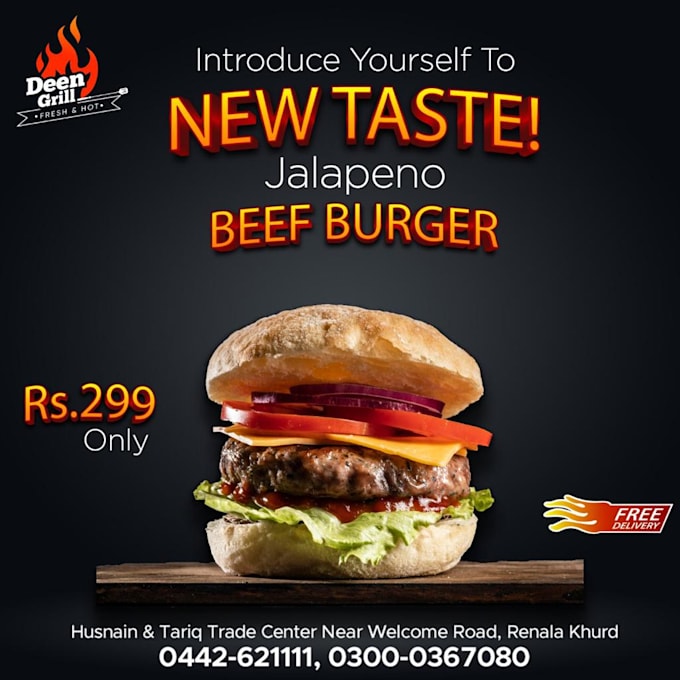 Design an eye catching poster for your products by Captianfaraz | Fiverr