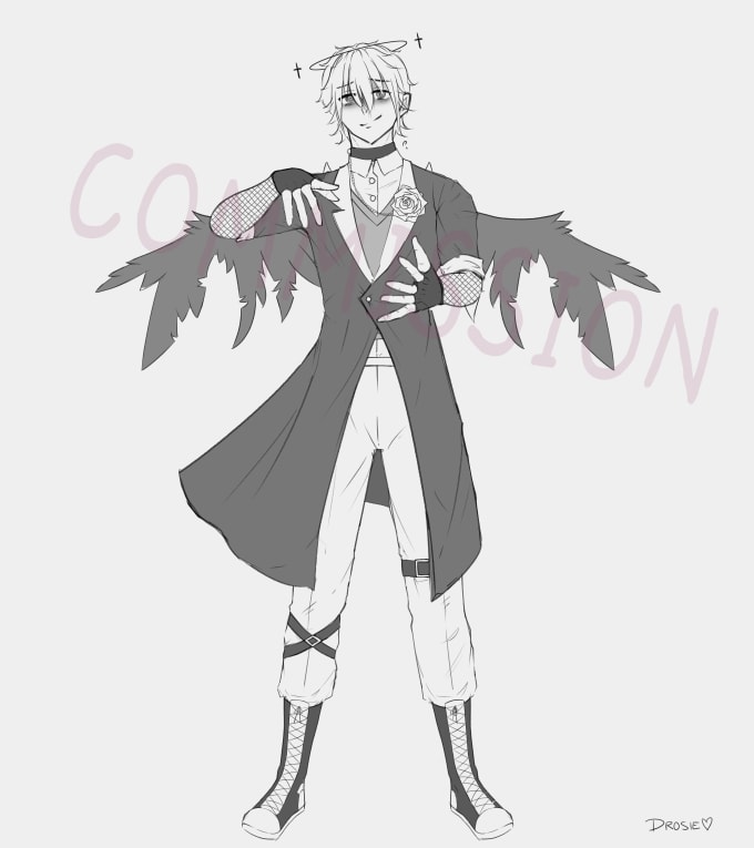 Sketch your ocs in my art style by Glassesperson | Fiverr