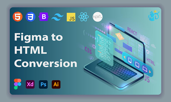 Convert psd to html xd to html psd to html css responsive by Thembdev ...