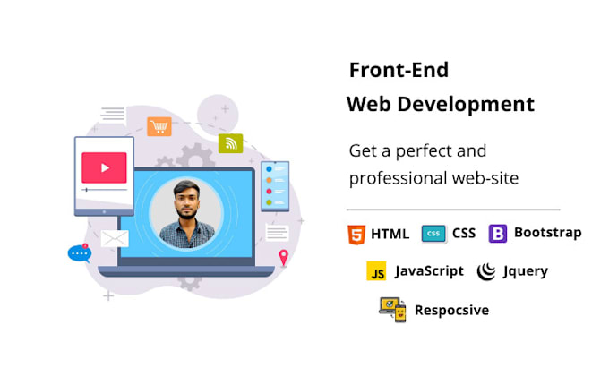 Create responsive front end with html css, bootstrap, js, jq by Rakib_charlie | Fiverr