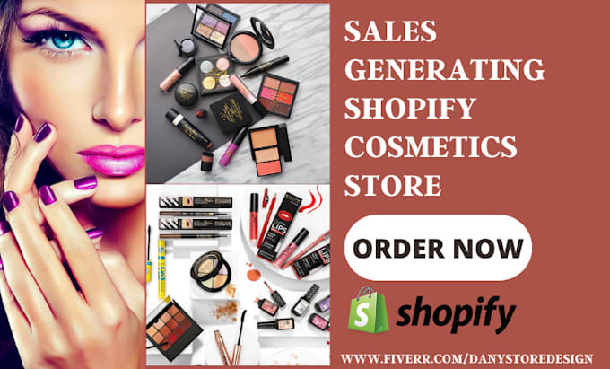 Design perfect shopify cosmetics store beauty website makeup store by ...