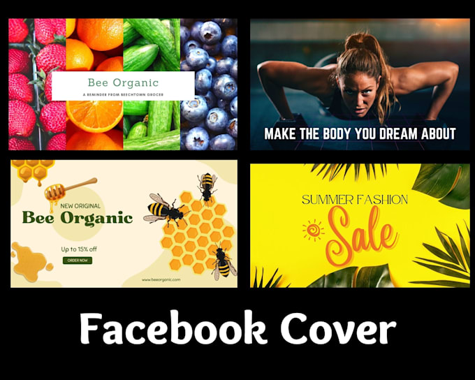 Create a stylish facebook cover image by Ksudarshani | Fiverr