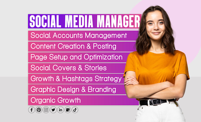 Be your social media marketing manager and content creator by ...